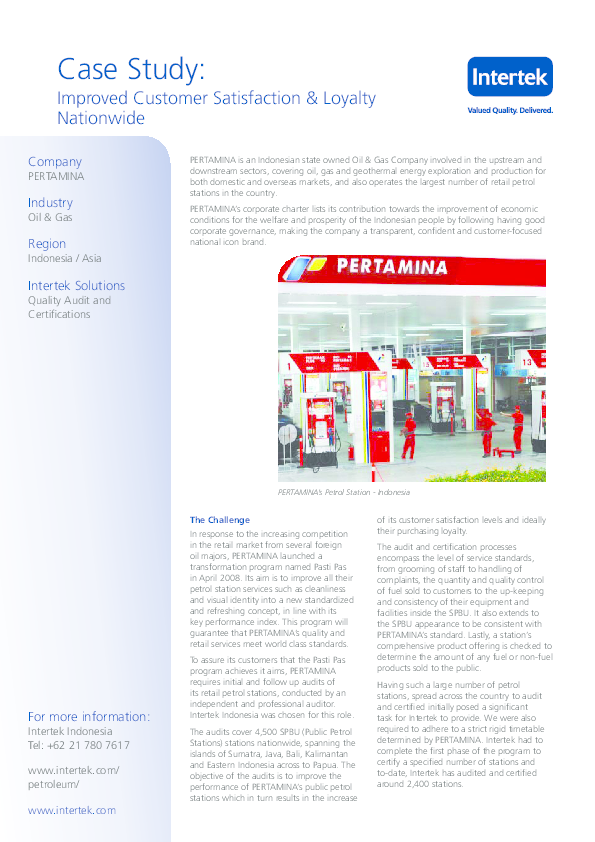(PDF) Pertamina Case Study