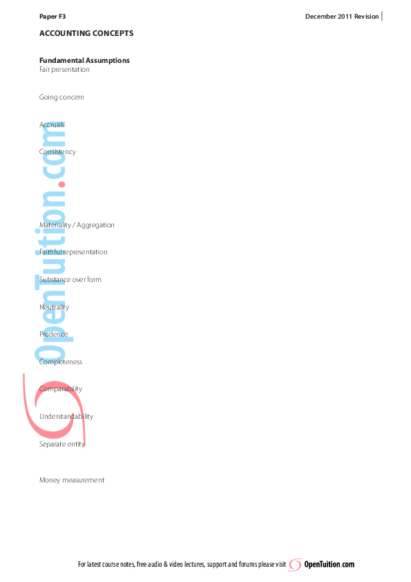 (PDF) ACCA F3 revision notes opentuition