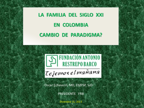 (PPT) LA FAMILIA DEL SIGLO XXI colombia