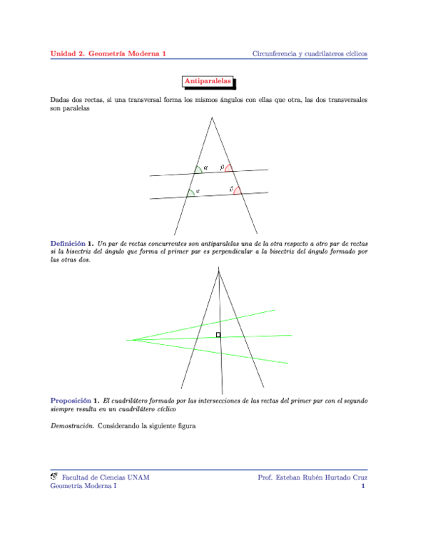 (PDF) Unidad 2. Geometría Moderna 1