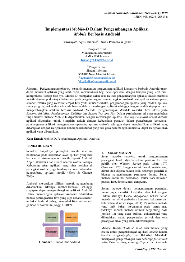 Pdf Implementasi Mobile D Dalam Pengembangan Aplikasi Mobile Berbasis