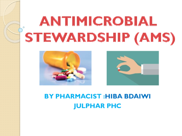 (PPT) General idea Antimicrobial steward ship