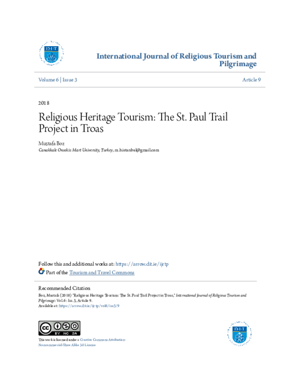 (PDF) International Journal of Religious Tourism and Pilgrimage ...