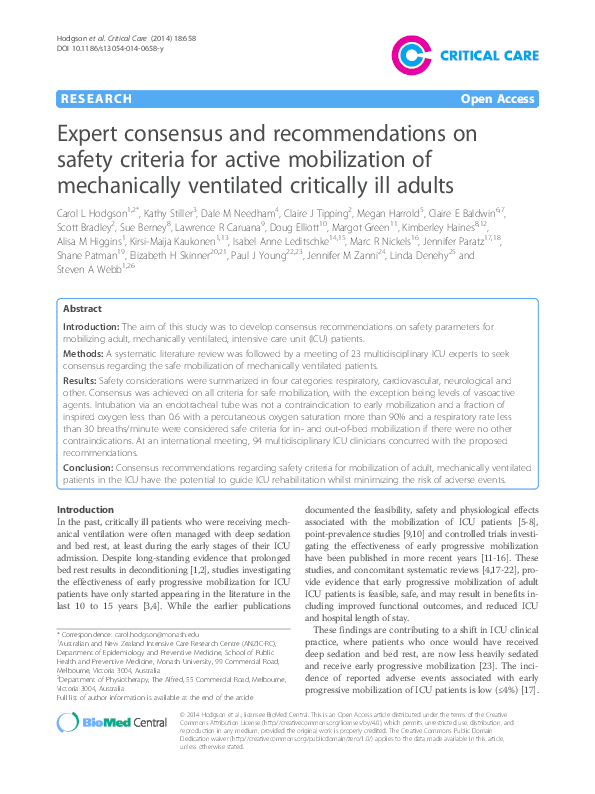 (PDF) Expert consensus and recommendations on safety criteria for ...