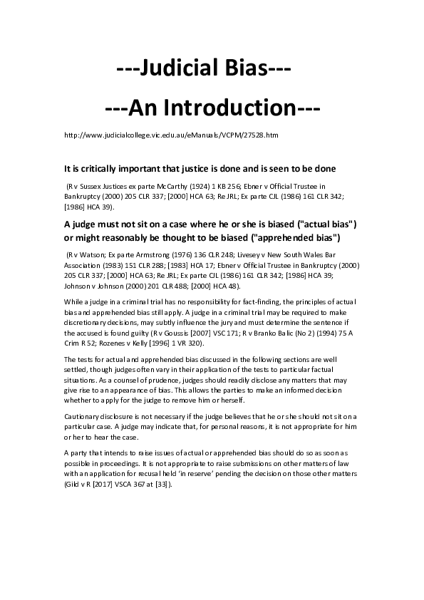 (DOC) Judicial Bias