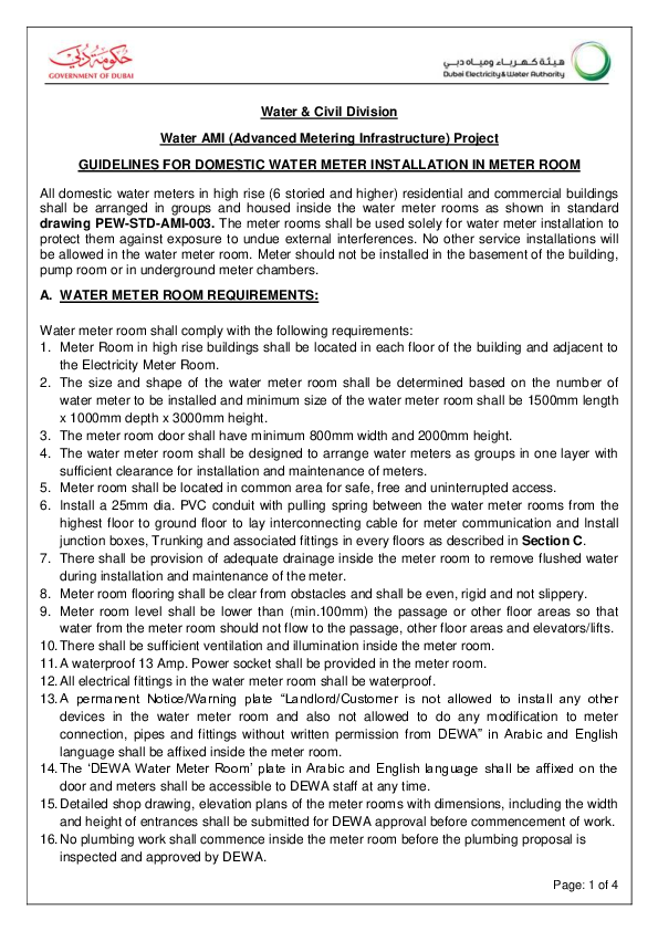 (PDF) Water & Civil Division Water AMI (Advanced Metering ...