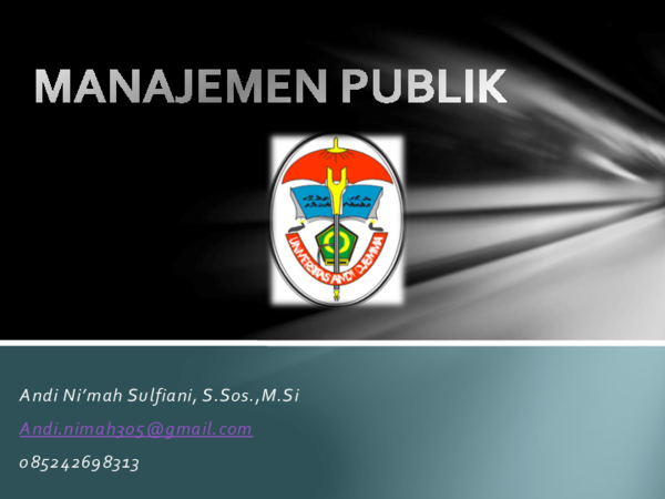 (PDF) Konsep MANAJEMEN PUBLIK
