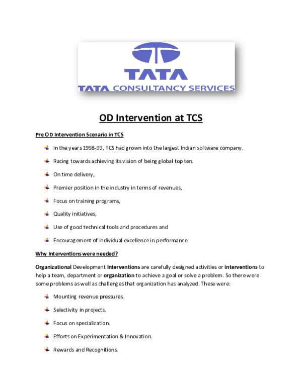 (DOC) OD Intervention at TCS