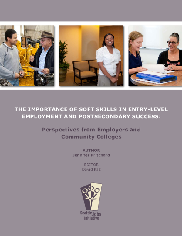 (PDF) The ImporTance of SofT SkIllS In enTry-level employmenT and ...