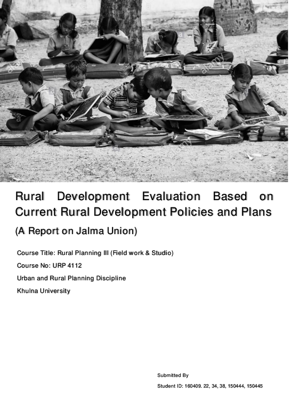 (PDF) Rural Development Evaluation Based on Current Rural Development ...
