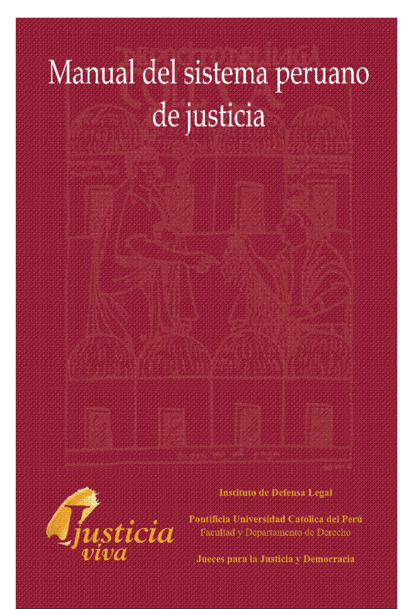 (PDF) Manual del sistema peruano de justicia