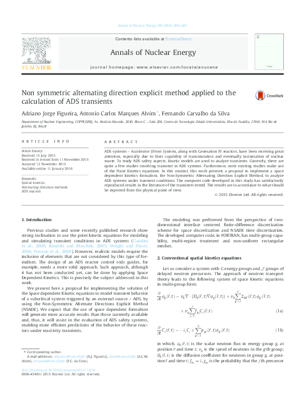Pdf Non Symmetric Alternating Direction Explicit Method Applied To The Calculation Of Ads