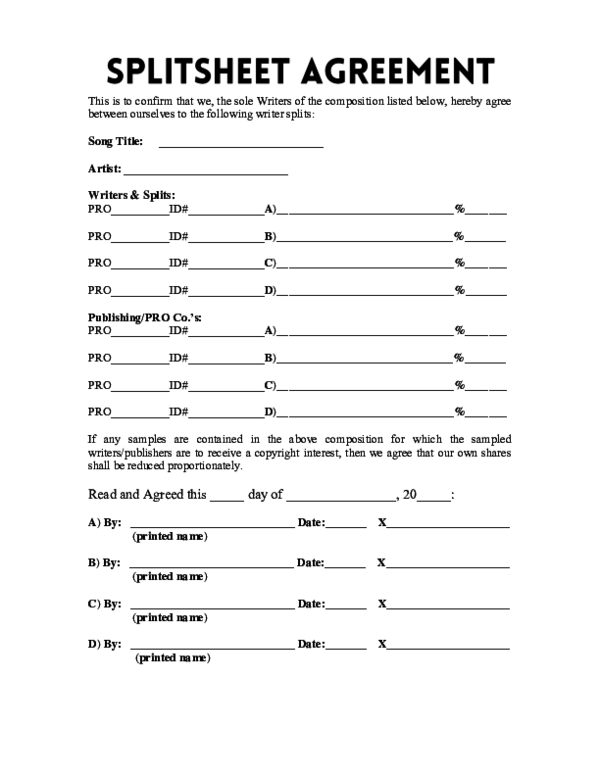 (PDF) Split Sheet | Jeff Agyemanng - Academia.edu
