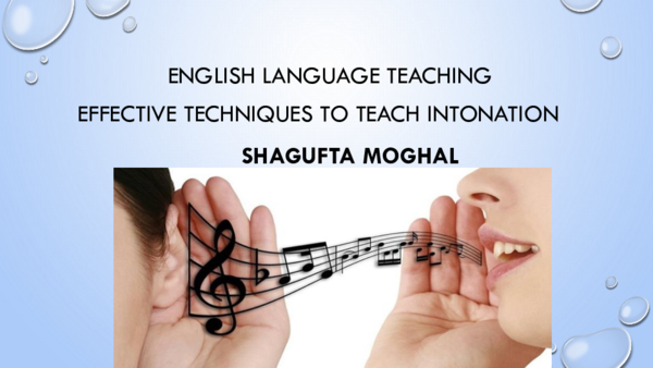 (PPT) How to teach Intonation