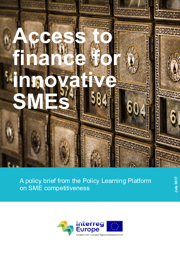 (PDF) Access to finance for innovative SMEs A policy brief from the ...