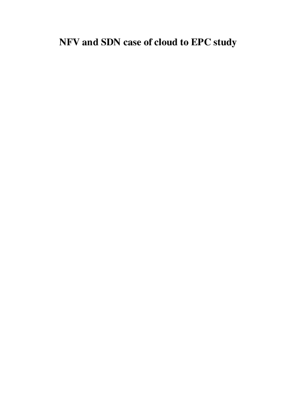 (DOC) NFV and SDN case of cloud to EPC study