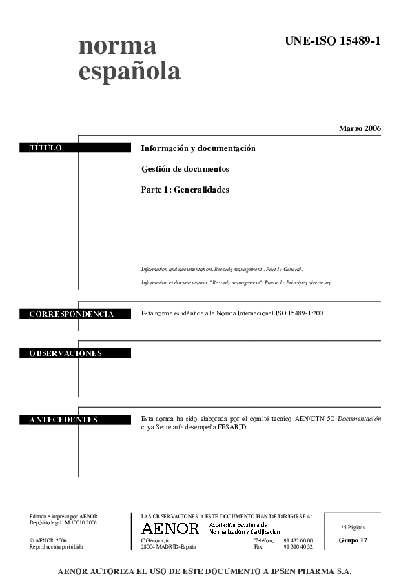 (PDF) ISO 15489 1 esp