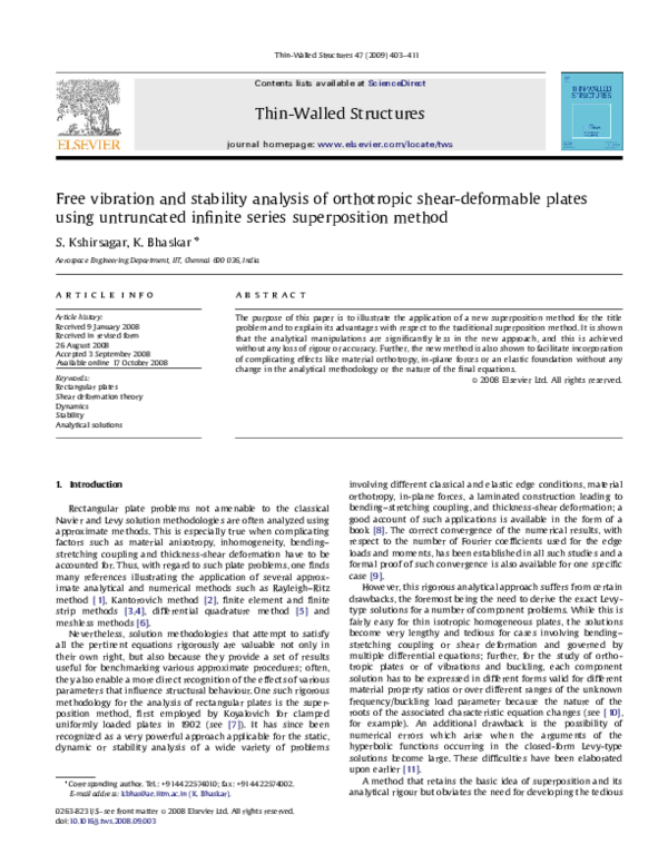 (PDF) Thin walled structures