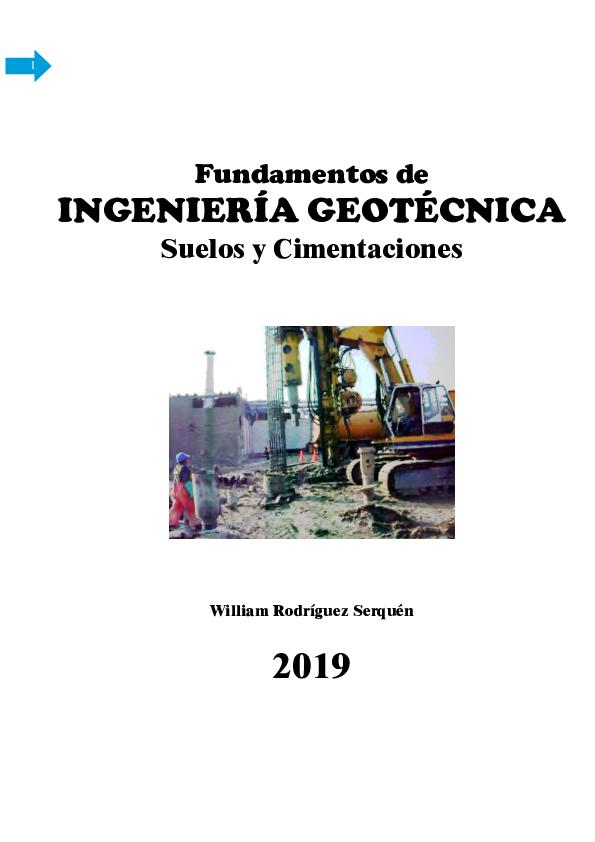 (PDF) INGENIERÍA GEOTÉCNICA 2019. Suelos y Cimentaciones. LIBRO.