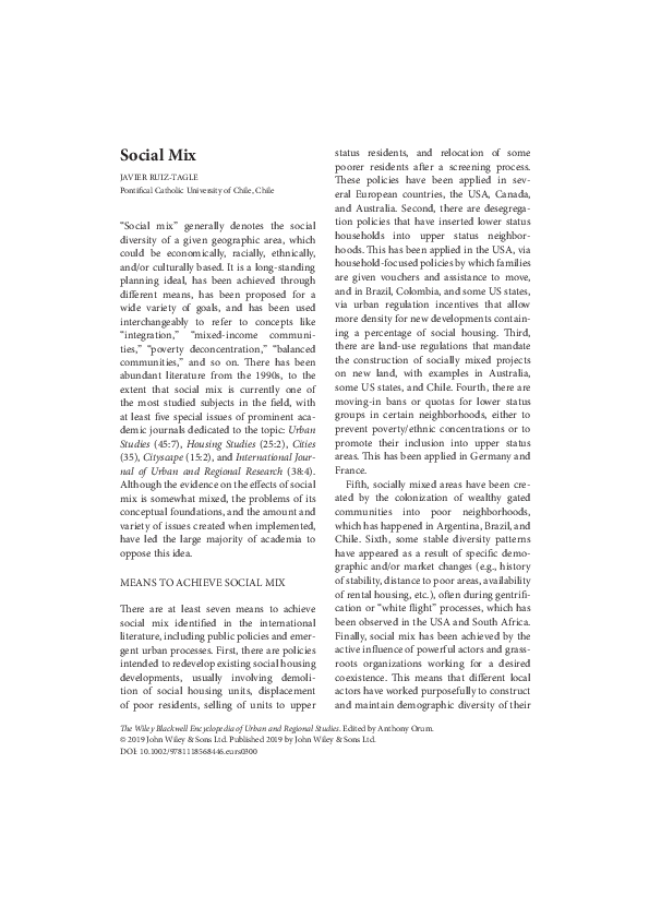 (PDF) Social Mix