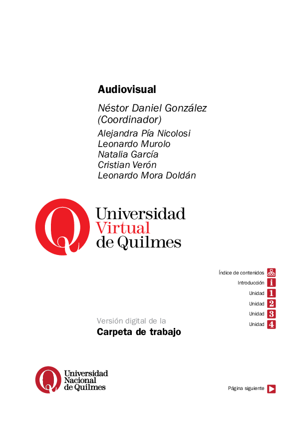 (PDF) Audiovisual Néstor Daniel González (Coordinador