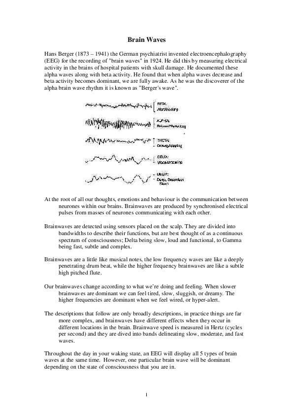 (PDF) Brain Waves