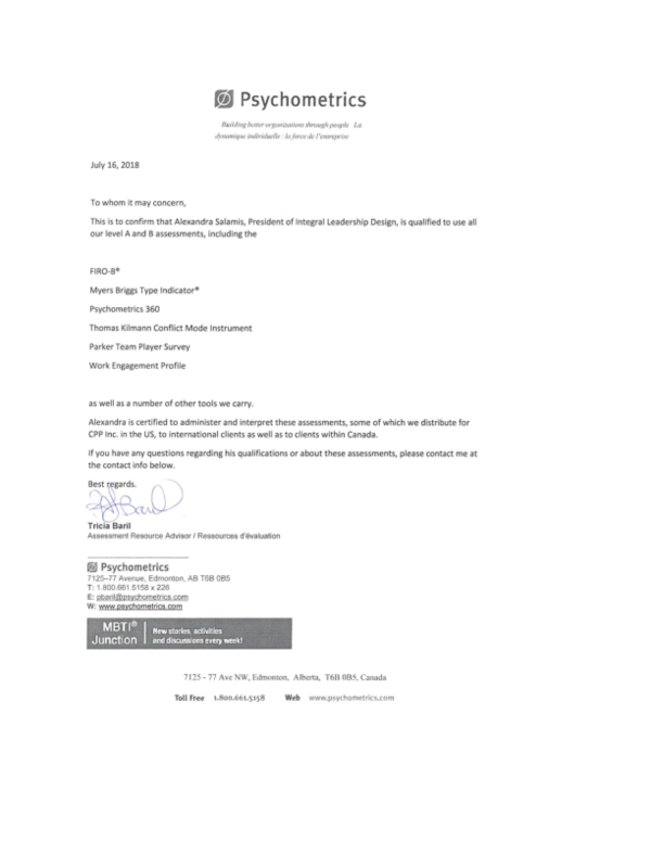 (DOC) Psychometric Assessment Qualifications