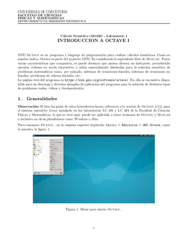 (PDF) INTRODUCCION A OCTAVE I