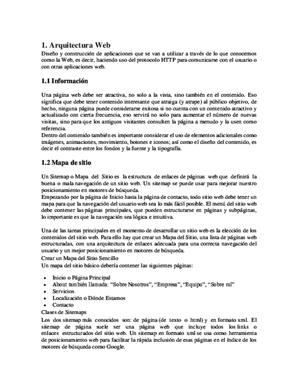(DOC) Fundamentos de HTML y Arquitectura Web