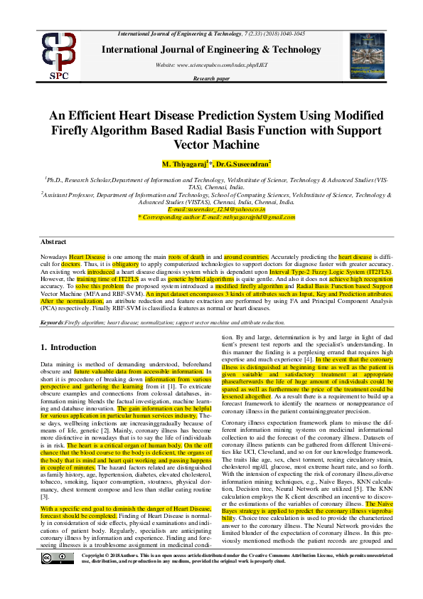 (PDF) An Efficient Heart Disease Prediction System Using Modified Firefly Algorithm Based Radial ...