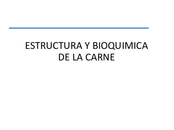 (PDF) ESTRUCTURA Y BIOQUIMICA DE LA CARNE