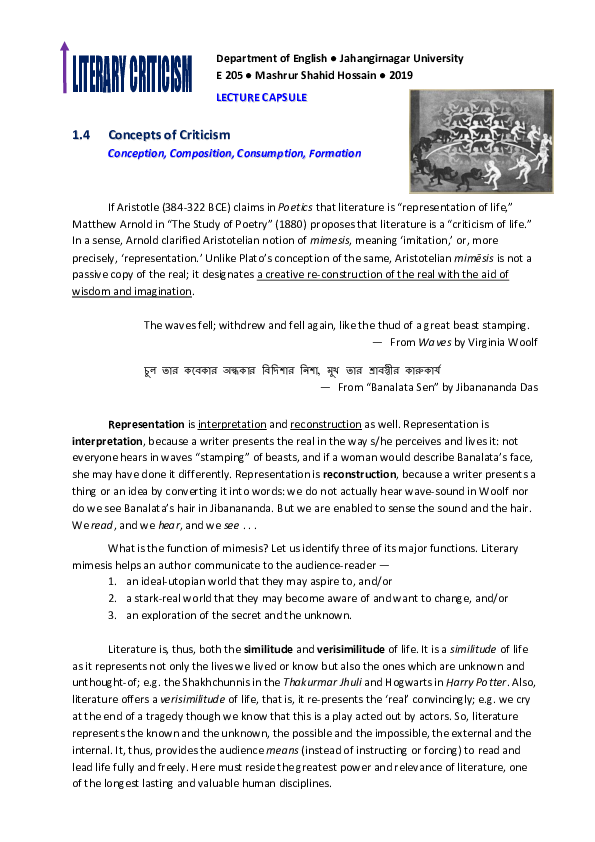 (PDF) WORKSHEET. E 205 - 1.4 Concepts of Criticism