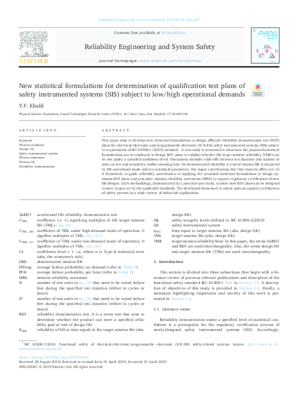 (PDF) New statistical formulations for determination of qualification ...
