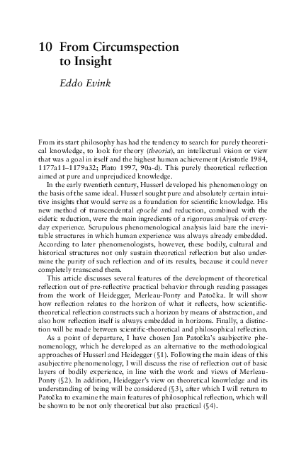 (PDF) From Circumspection to Insight