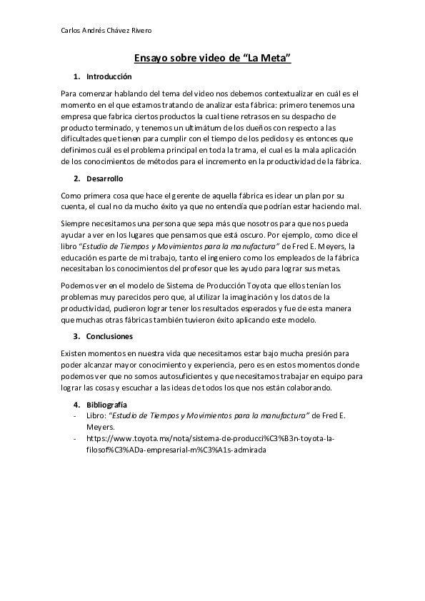 (DOC) Ensayo sobre video de "La Meta"nota/sistema-de-producci%C3%B3n ...
