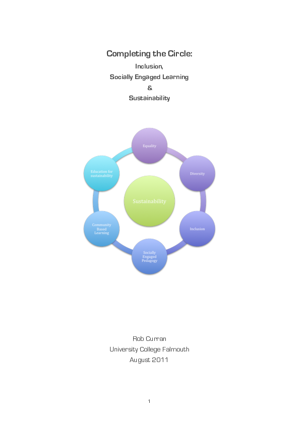 (PDF) Article: Completing the circle: inclusion, socially engaged ...