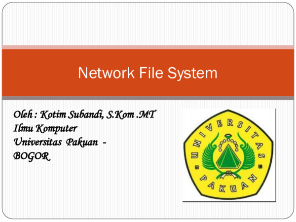 Ppt Nfs Network File System