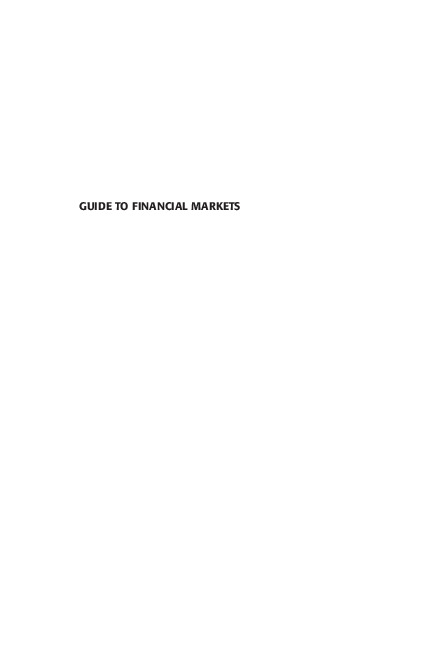 (PDF) Guide to Financial Markets