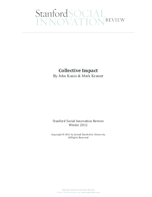 (PDF) Collective Impact