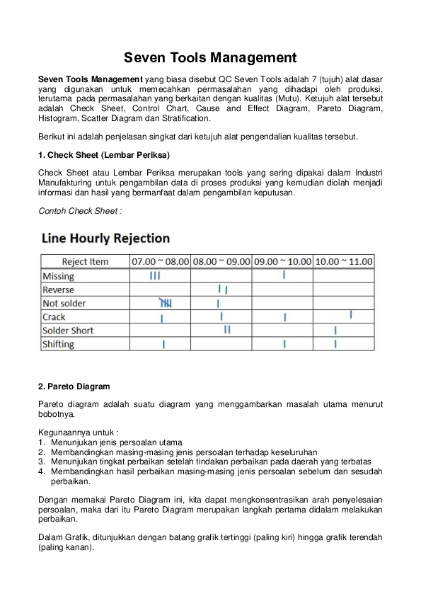 (DOC) Seven Tools Management