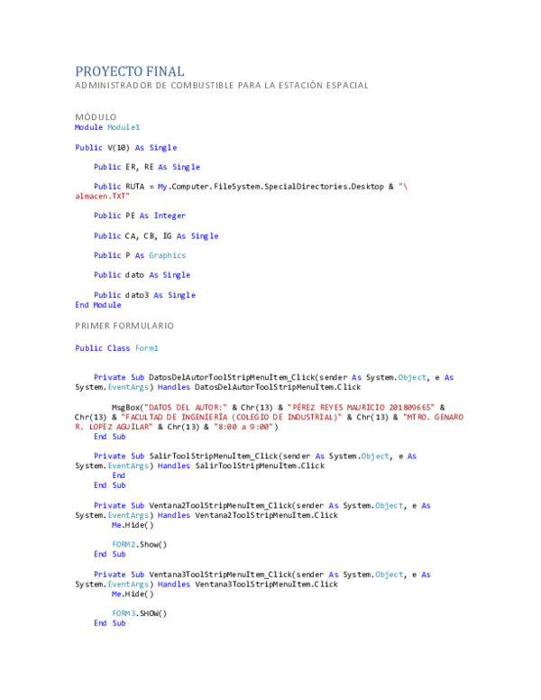 (DOC) Codigo Proyecto Final