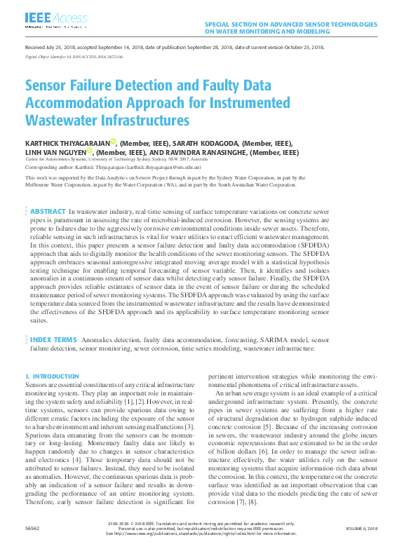 (PDF) Sensor Failure Detection and Faulty Data Accommodation Approach for Instrumented ...