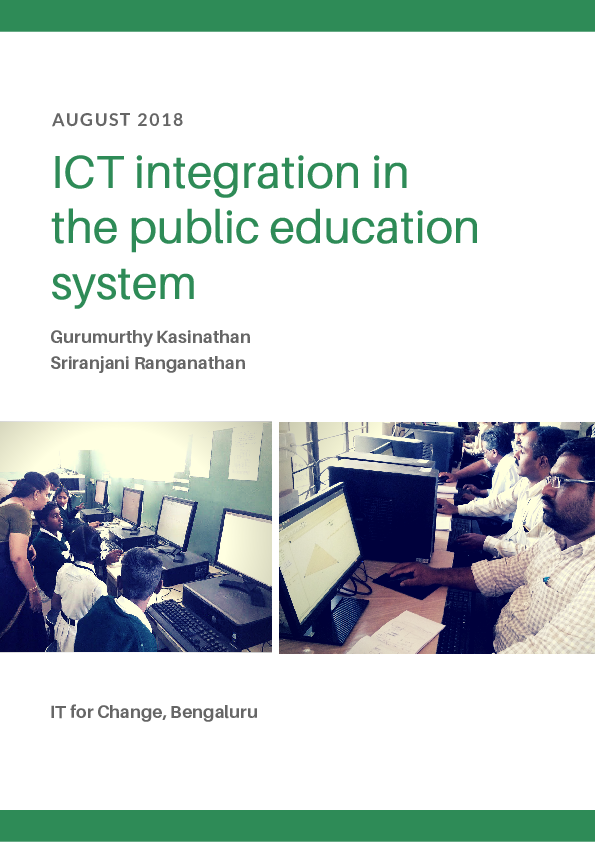 (PDF) ICT integration in the public education system