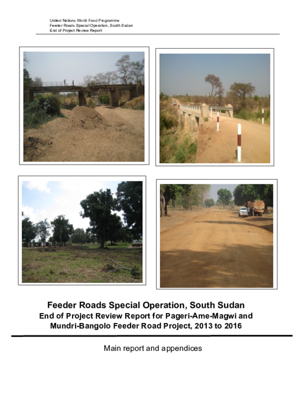 (PDF) End of Feeder Road Project Assessment in South Sudan20190502 ...