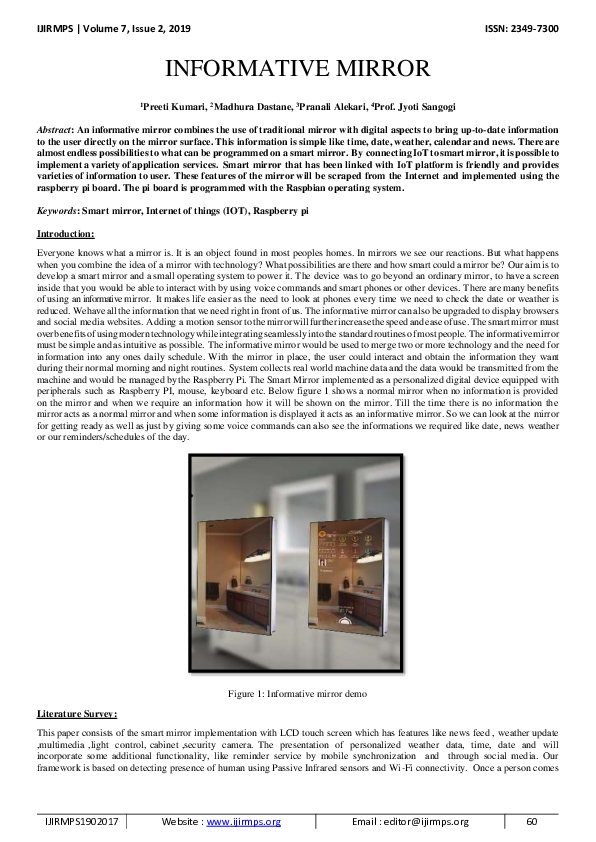 (PDF) Informative Mirror