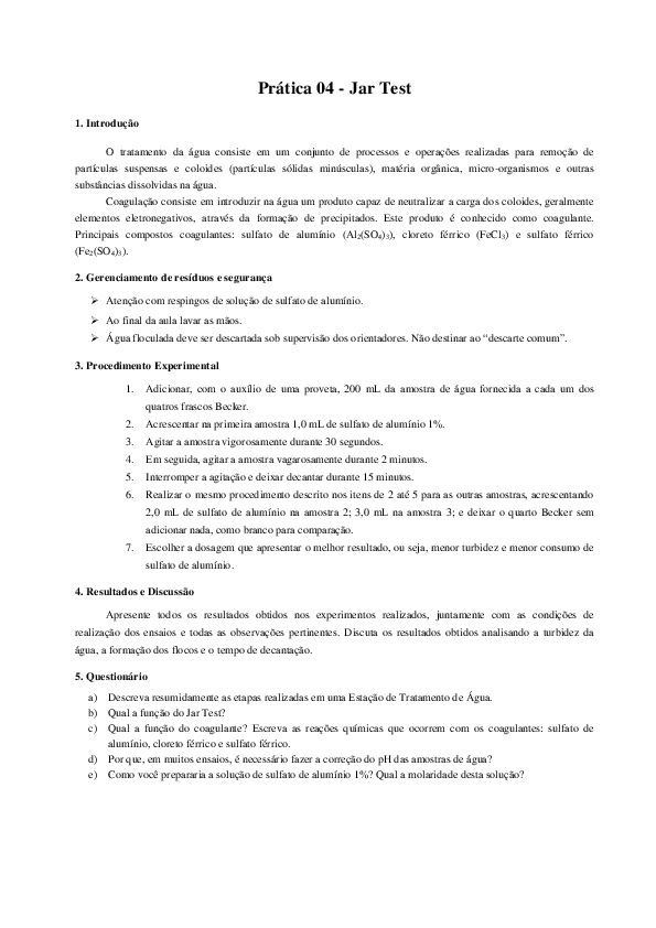 (PDF) Prática 04 -Jar Test