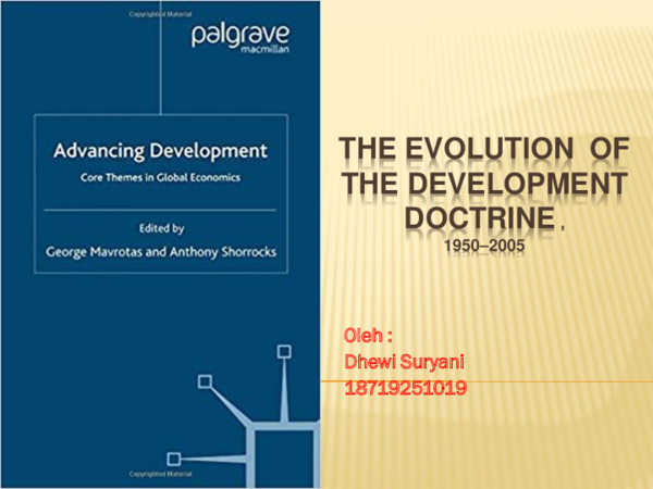 (PPT) THE EVOLUTION OF THE DEVELOPMENT DOCTRINE 1950-
