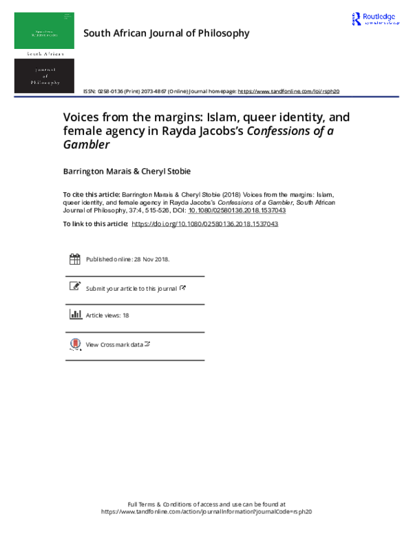 (PDF) Islam, Queer Identity, and Female Agency Analysis