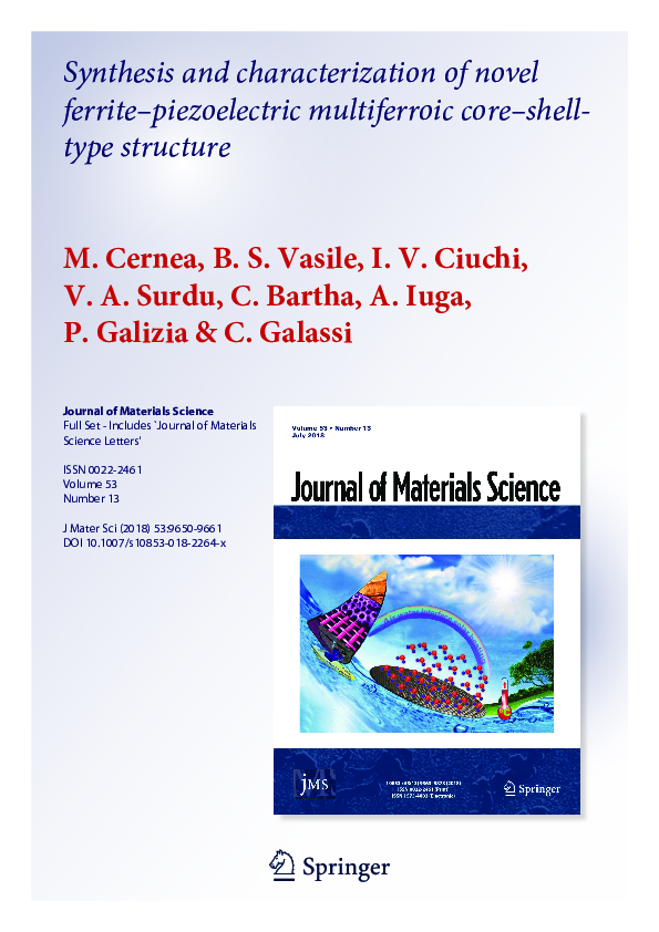 (PDF) Synthesis and characterization of novel ferrite-piezoelectric ...
