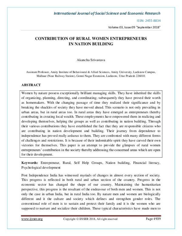 (PDF) International Journal of Social Science and Economic Research ...
